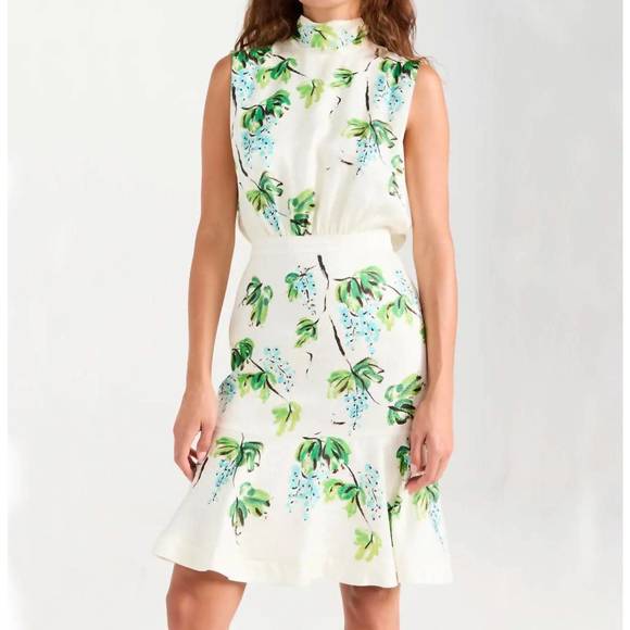 SALONI | Dresses | New Saloni Fleur Short Dress In Blueberry | Poshmark